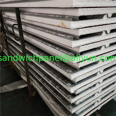 10kg EPS roof panel 1050-50-0.426mm sandstone steel sheet up and wood grain down