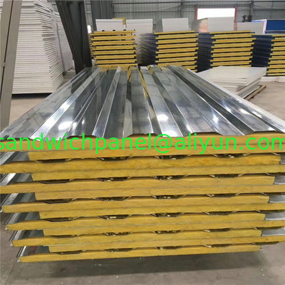 corrugated container home glass wool sandwich panel 1150-50-0.6mm galvanized steel up