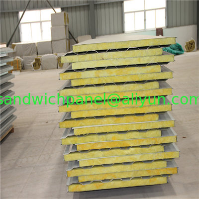 corrugated container home glass wool sandwich panel 1150-50-0.6mm galvanized steel up