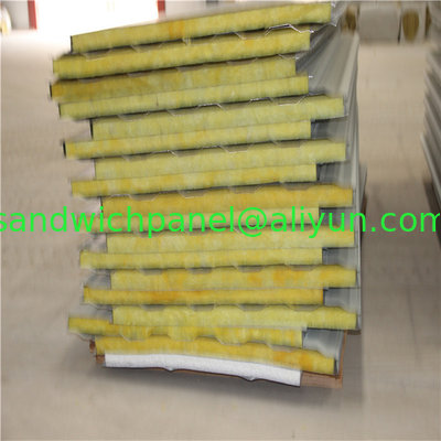 corrugated container home glass wool sandwich panel 1150-50-0.6mm galvanized steel up