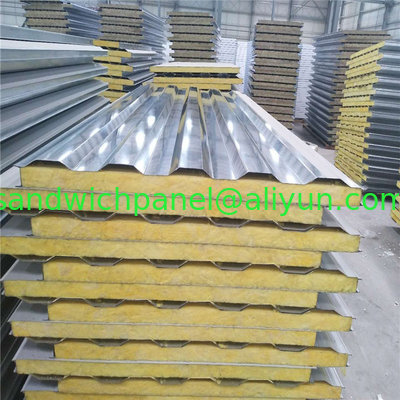 container panels insulation glass sandwich wall board 1150-50-0.6mm up / 0.326mm down