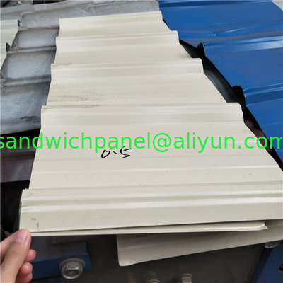ivory white pre painted metal roofing sheet 3000-840-0.426mm for warehouse
