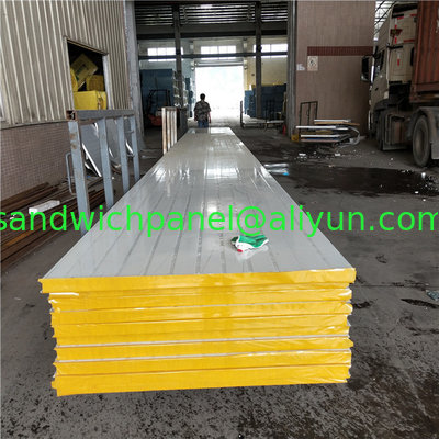 50mm 60kg mobile home rock wool sandwich wall paneling with 30minutes fire resistant