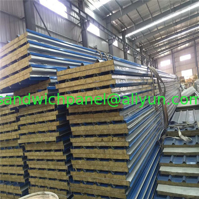 60minutes fire resistant 75mm rock wool sandwich cooler house sandwich panels