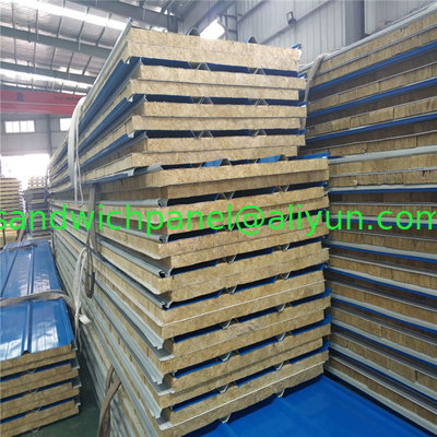 60minutes fire resistant 75mm rock wool sandwich cooler house sandwich panels
