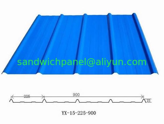 cheap building materials blue corrugated roof sheet 4000-840-0.476mm