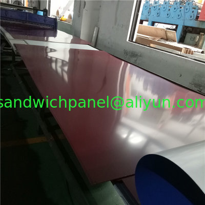2200mm length RAL3005 color steel sheet dine line with 0.4mm for warehouse roof