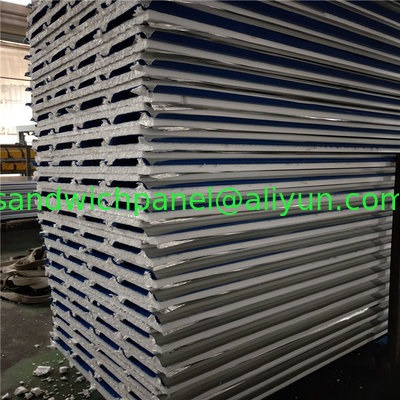 insulated 30mm sliver paper eps sandwich roof panel 840-30-0.426mm for warehouse