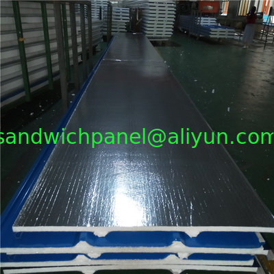 30mm silver paper polyurethane foam sandwich roof panel 840-30-0.376mm for house