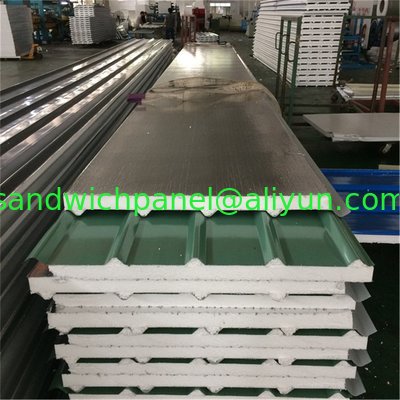 840mm type 30mm polystyrene foam silver paper sandwich roof panel with 0.426mm