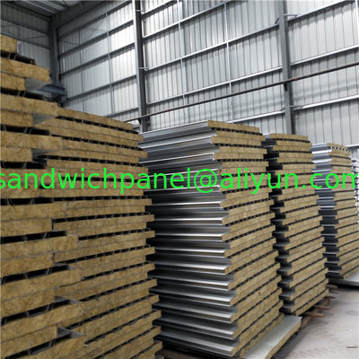 960-50-0.376mm rock wool sandwich roof panels with A grade fire rating