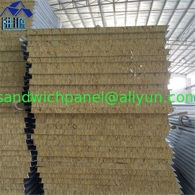 30minutes fire resistant sound insulation rock wool sandwich boards1150-50-0.376mm