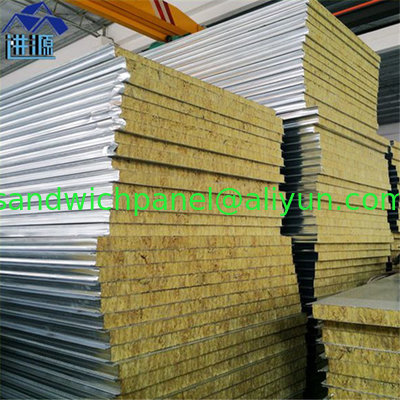 30minutes fire resistant 50mm rock wool sandwich insulated panels cold room materials