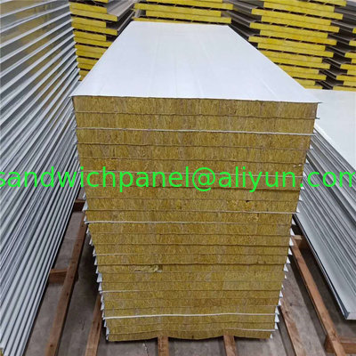 50mm grey white z-lock rock wool sandwich panel with 0.426mm for construction building