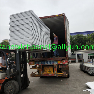 light weight eps sandwich panel 950-50-0.376mm cover with film both side delivered by a 40HQ