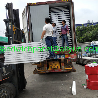 waterproof embossing sandwich panel house building materials 950-50-0.376mm