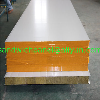 sandwich panel homes 50mm rock wool sandwich board with fireproof