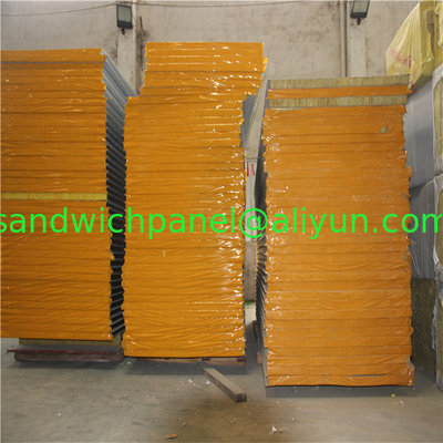 sandwich panel homes 50mm rock wool sandwich board with fireproof