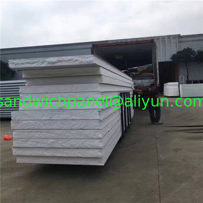 B grade fireproof eps sandwich styrofoam wall panel 1150-50-0.476mm with 14kg