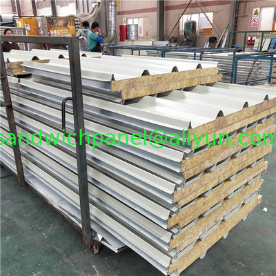 soundproof 50mm rock wool sandwich clean room panel with 0.426mm