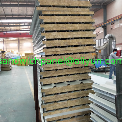soundproof 50mm rock wool sandwich clean room panel with 0.426mm