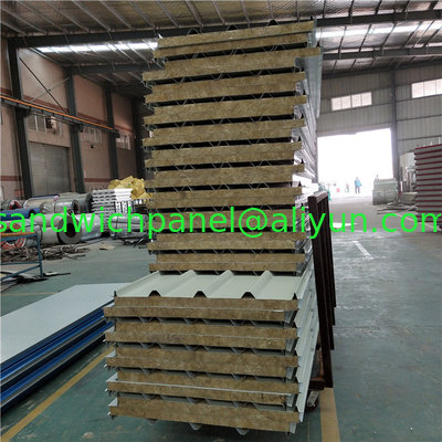 soundproof 50mm rock wool sandwich clean room panel with 0.426mm