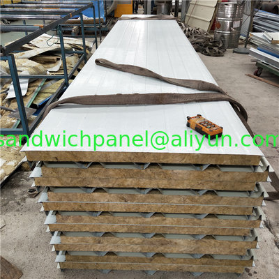 GQT quality 960mm rock wool sandwich roof panel for construction buildings