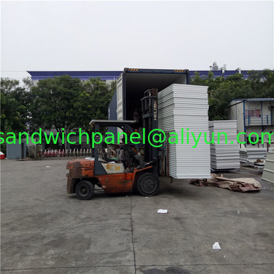 0.376mm souble greywhite steel eps sandwich panels for workshop prefab house