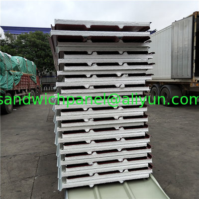 14kg manufactured home waterproof 50mm wine red eps sandwich roof panels