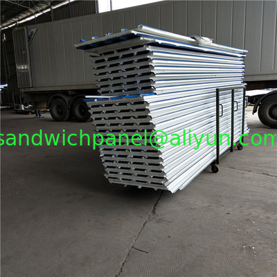waterproof 30mm PVC paper eps sandwich prefabricated house roof panel with 14kg