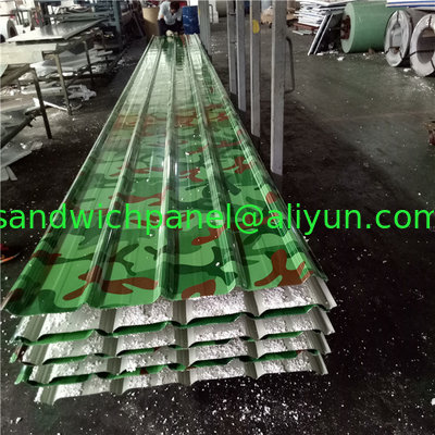 army green waterproof 30mm silver paper eps sandwich roof panel for warehouse