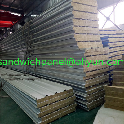 thermal insulation 50mm rock wool sandwich roof panels for shipping container