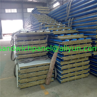 thermal insulation 50mm rock wool sandwich roof panels for shipping container