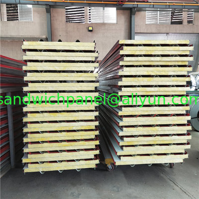 oman manufacturer sandwich panel 50mm rock wool glass roof tile for construction buildings