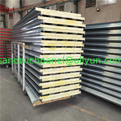 oman manufacturer sandwich panel 50mm rock wool glass roof tile for construction buildings