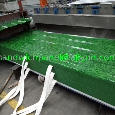 building materials thailand 840mm green grass steel roof sheets with 0.426mm for farms