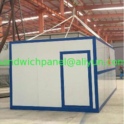 easy assemble waterproof 20ft foldable sandwich panel container house for office