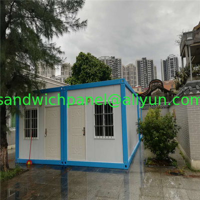 50mm fireproof glass wool sandwich panel 20ft container house for labour camp