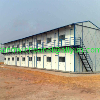 light steel cutomize size prefabricated sandwich panels house workers house