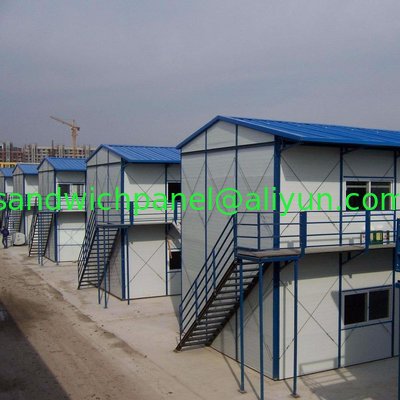 15-35 years fireproof glass wool sandwich panel prefabricated house for worker house