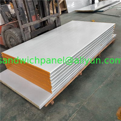 fast assemble light weight color steel rock wool sandwich panel for wall and roof