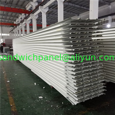 10.35 meters 30mm PVC eps sandwich roof panels used for fast asemble warehouse