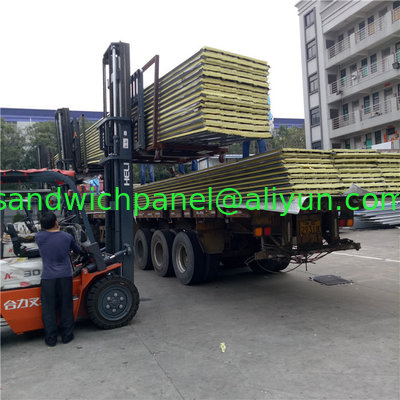 840-25-0.426mm iron grey steel silver paper glass wool sandwich panel