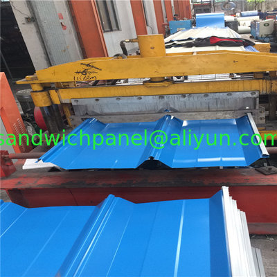 760mm prepainted hot-dip zinc blue corrugated steel roof sheet for warehouse