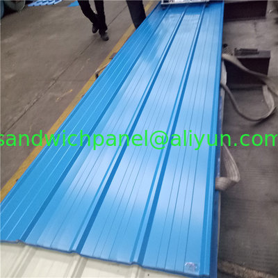 900-0.4mm Huaguan blue corrugated roof sheets with 55% AZ warehouse and factory
