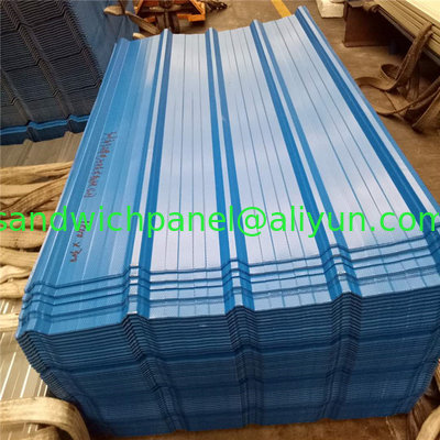 fast assembly color steel 0.426mm corrugated blue roof sheets for chicken house