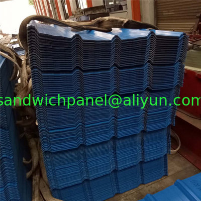 40 years energy saving blue 0.526mm corrugated roof sheet can be recycled after lifetime