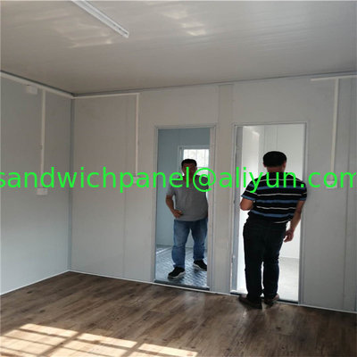 fast assembly metal 20ft container house with bathroom and kitchen for dormitory