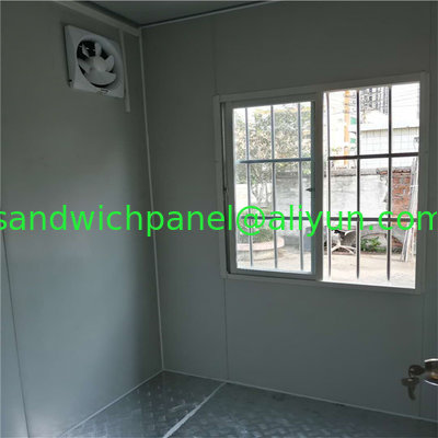 fast assembly metal 20ft container house with bathroom and kitchen for dormitory