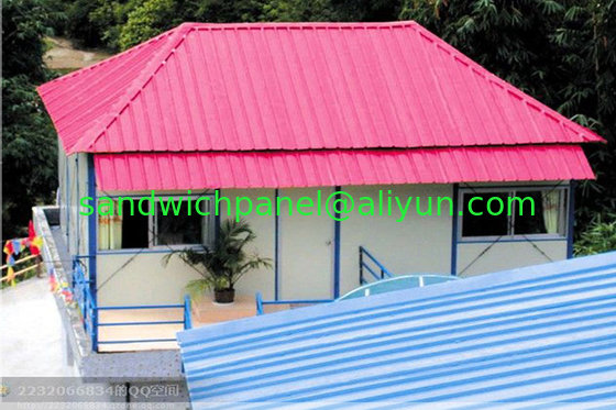 prepainted light C steel prefab mosular homes use for 20 years can be recycled